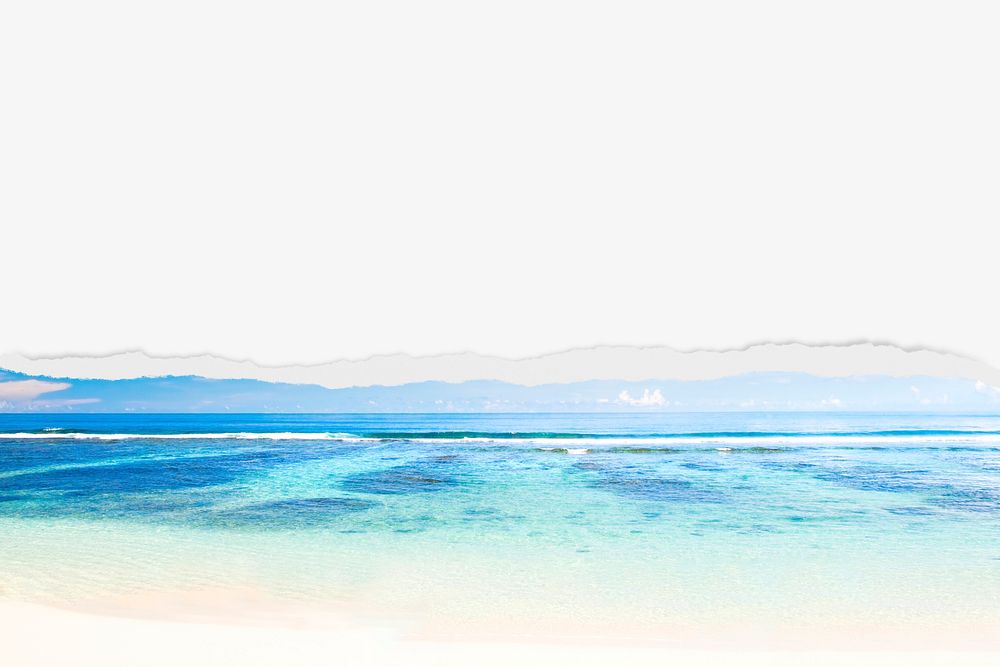 Summer beach background, ripped paper | Free Photo - rawpixel