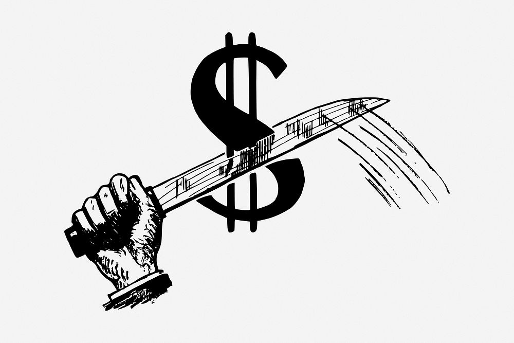 Slashed prices, vintage drawing illustration | Free Photo Illustration ...