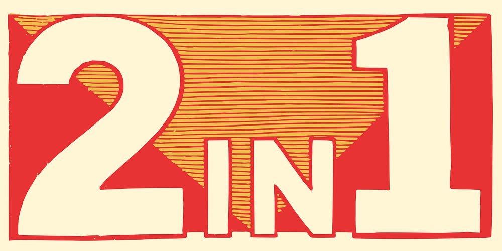 2 1 typography clip art. | Free Photo Illustration - rawpixel