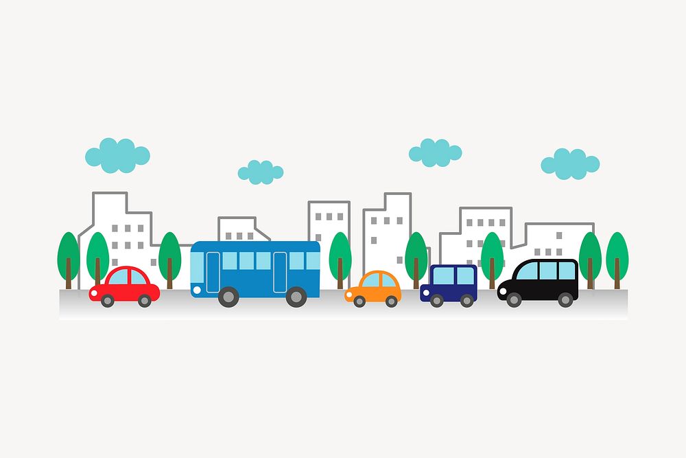 Cartoon traffic clip art. Free | Free Photo - rawpixel