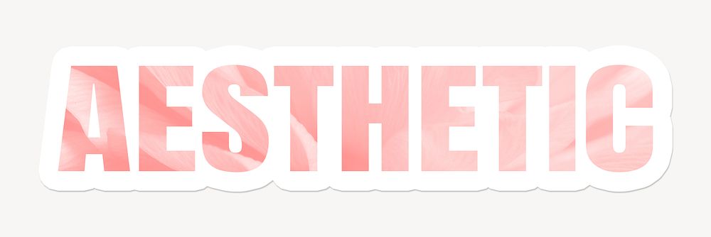 Aesthetic word typography, white border | Free Photo - rawpixel