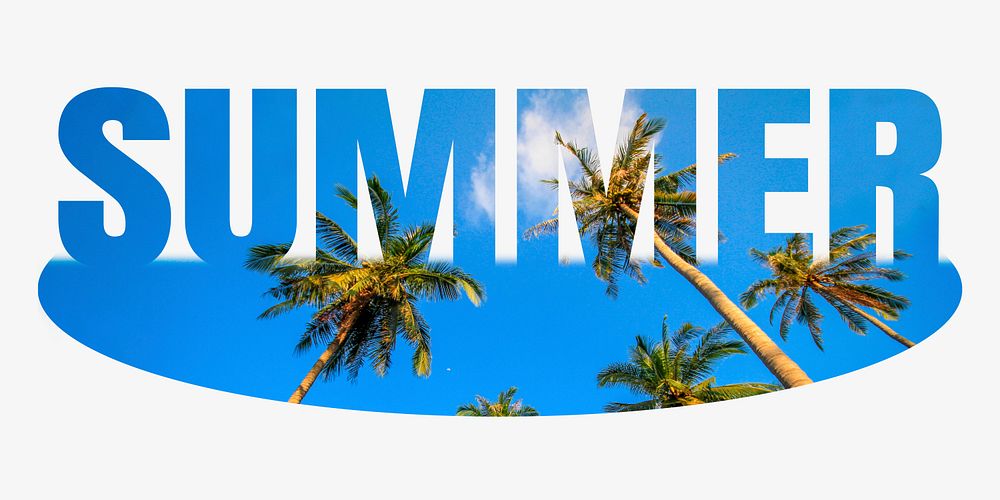 Summer word, cut design typography | Free Photo - rawpixel