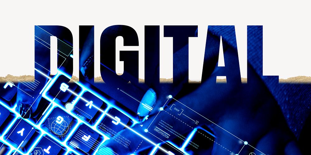 Digital word border, ripped paper, | Free Photo - rawpixel