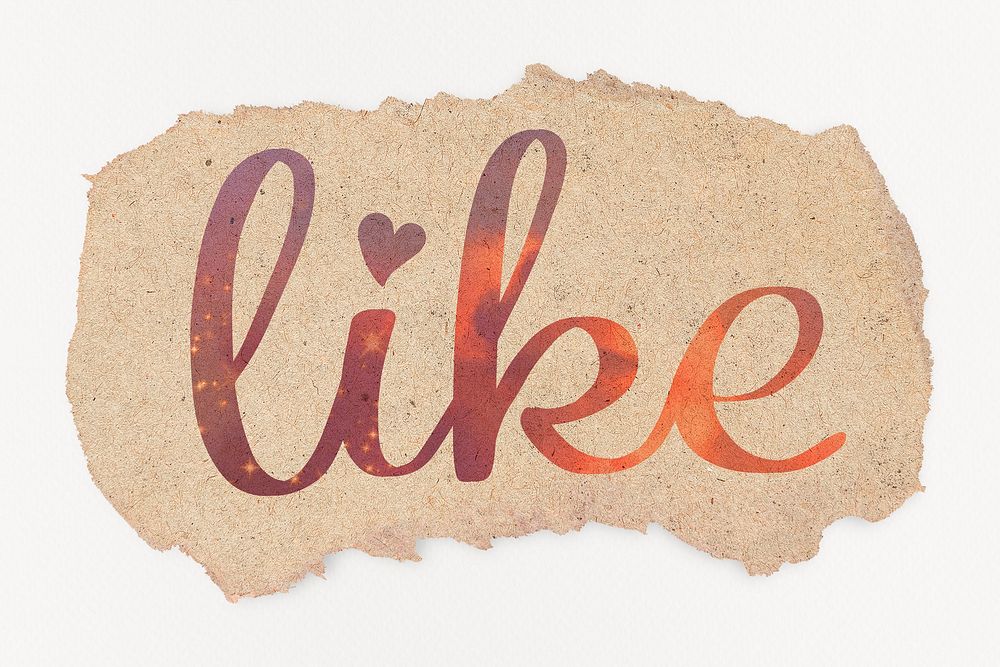 Like word calligraphy, DIY ripped | Free Photo - rawpixel