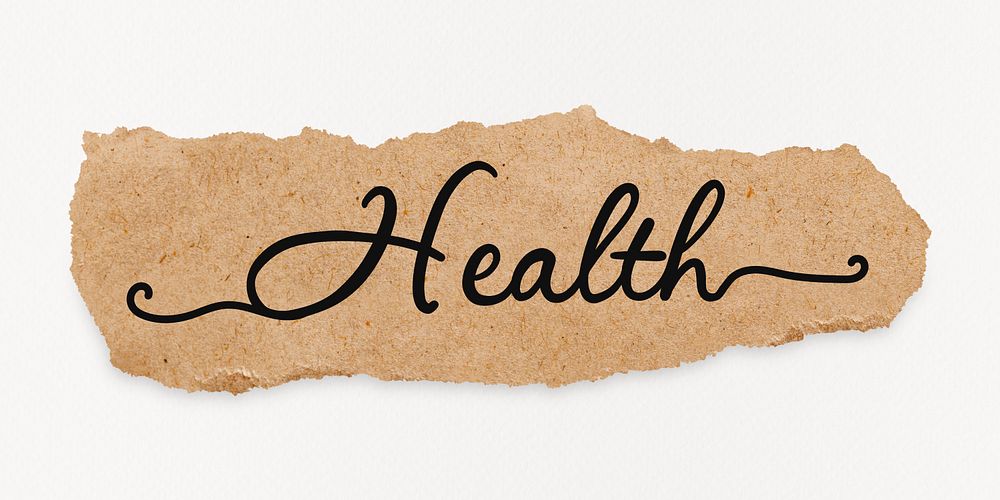 Health word, black calligraphy torn | Free Photo - rawpixel