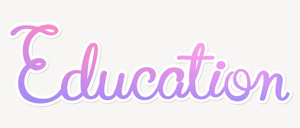 Education word, aesthetic pink calligraphy | Free Photo - rawpixel