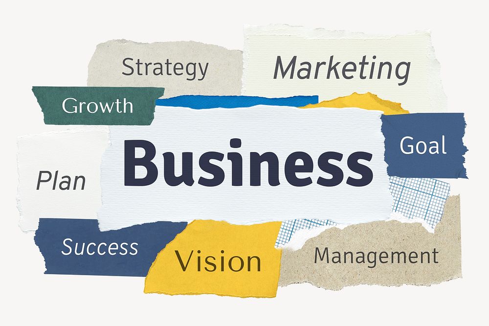 Business word, ripped paper, typography | Free Photo - rawpixel