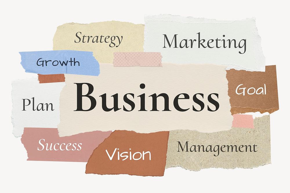 Business word, ripped paper, typography | Free Photo - rawpixel