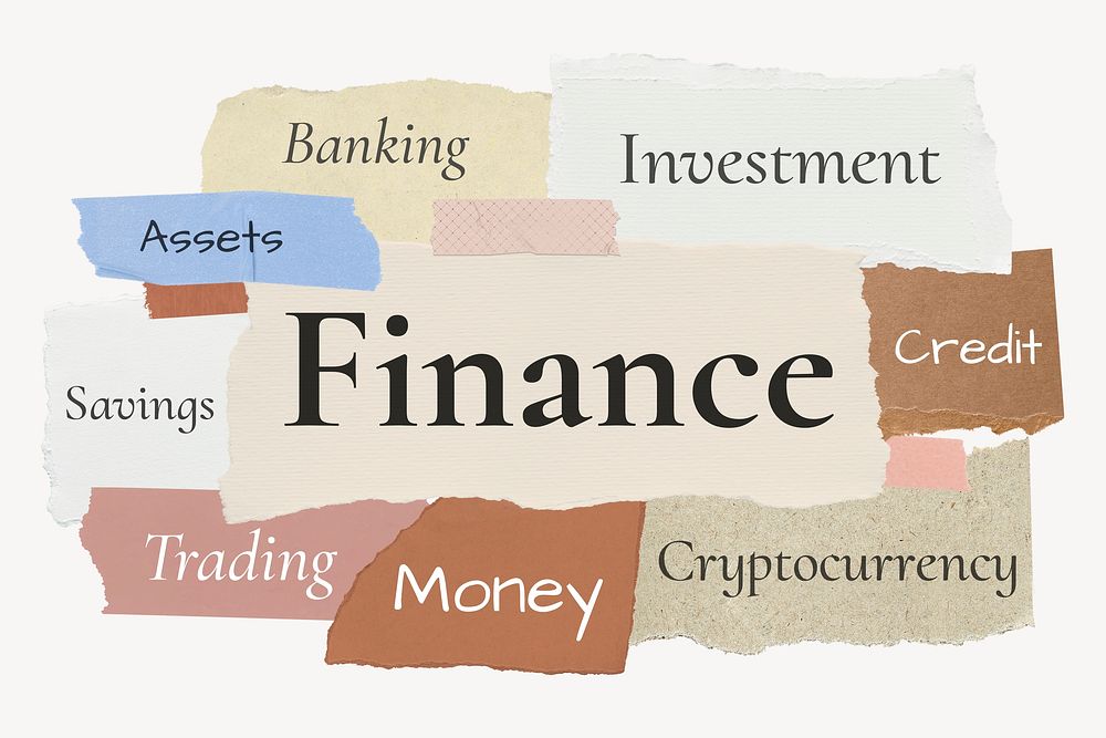 Finance word, ripped paper, typography | Free Photo - rawpixel