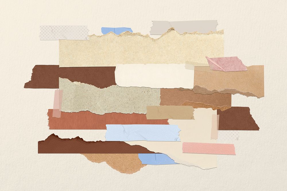 Blank scrap papers collage element, | Free PSD - rawpixel