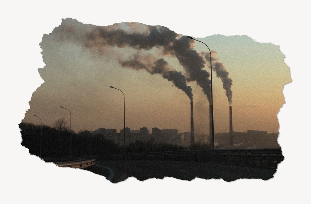 Air pollution, torn paper scrap | Free Photo - rawpixel