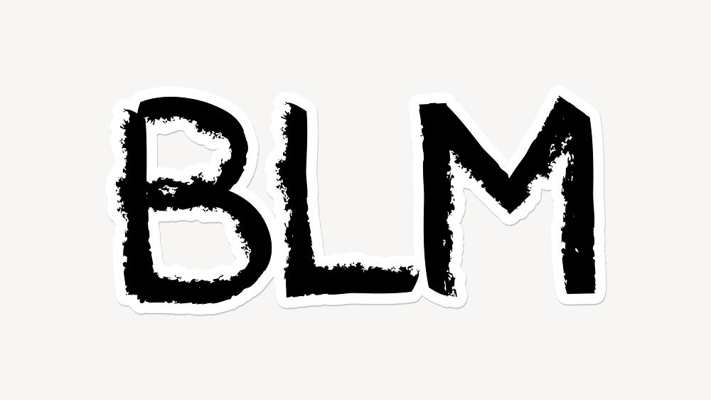 BLM word, brush stroke typography, | Free Photo - rawpixel