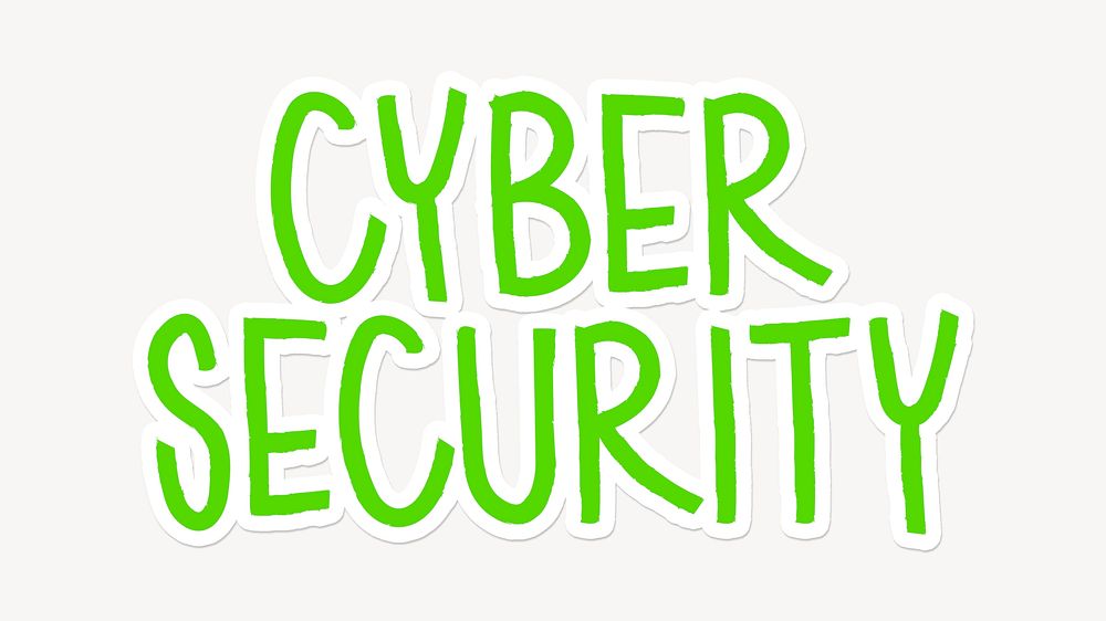 Cyber security word, cute green | Free Photo - rawpixel