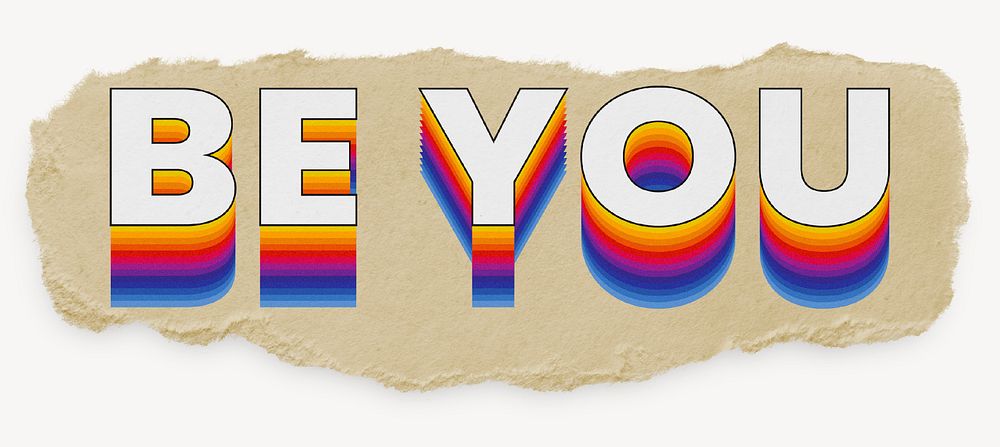 Be you word, ripped paper | Free Photo - rawpixel