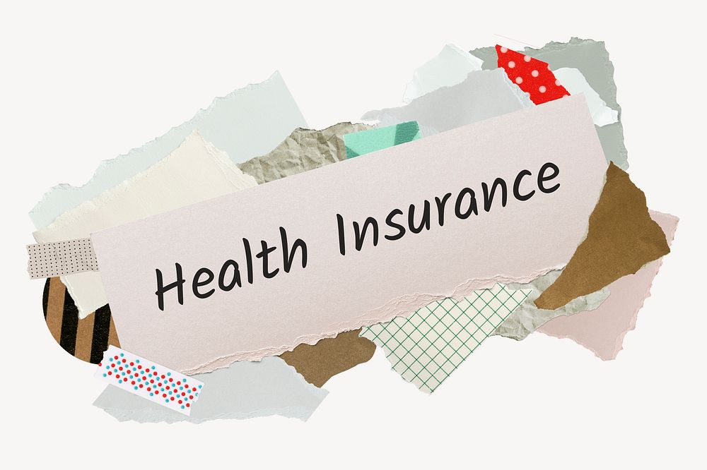 Health insurance word, aesthetic paper | Free Photo - rawpixel