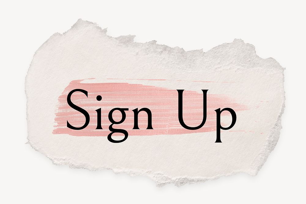 Sign word, ripped paper, pink | Free Photo - rawpixel