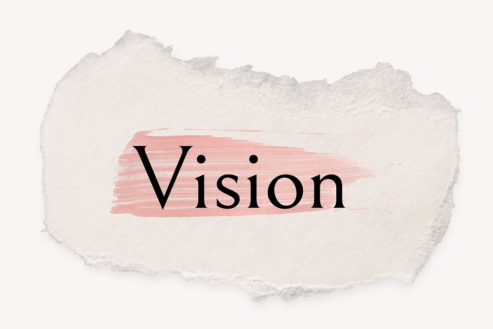 Vision word, ripped paper, pink | Free Photo - rawpixel