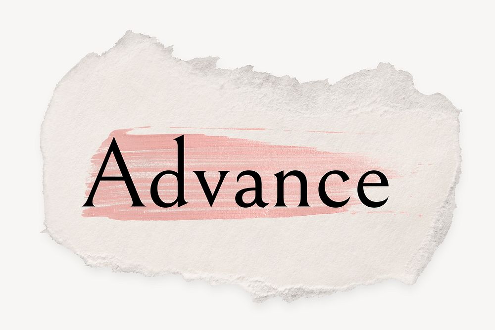 Advance word, ripped paper, pink | Free Photo - rawpixel