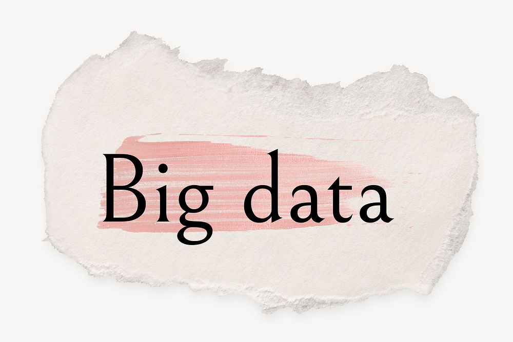 Big data word, ripped paper, | Free Photo - rawpixel