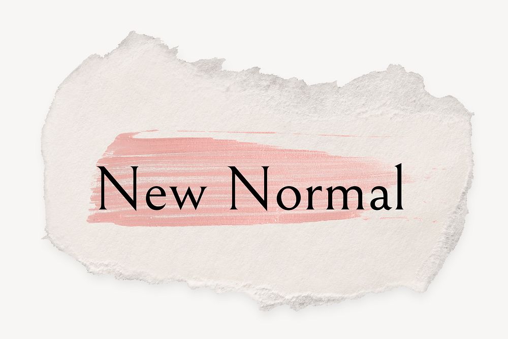 New normal word, ripped paper, | Free Photo - rawpixel