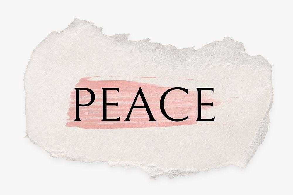 Peace word, ripped paper, pink | Free Photo - rawpixel