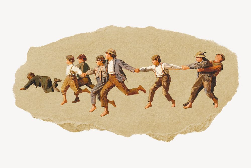 Snap the Whip, Winslow Homer's | Premium Photo - rawpixel