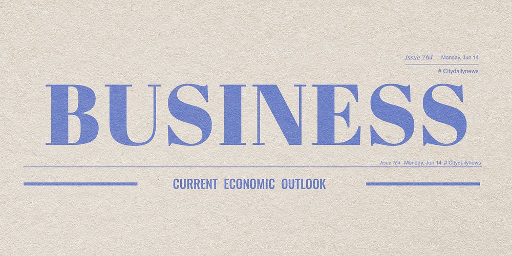 Business newspaper nameplate, modern publishing | Free Photo - rawpixel