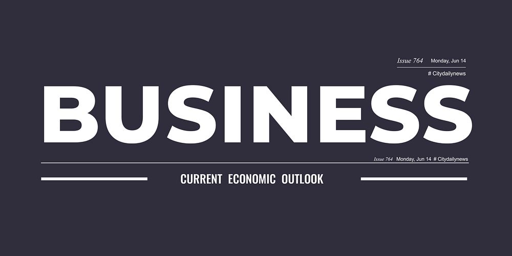 Business newspaper nameplate, modern publishing | Free Photo - rawpixel