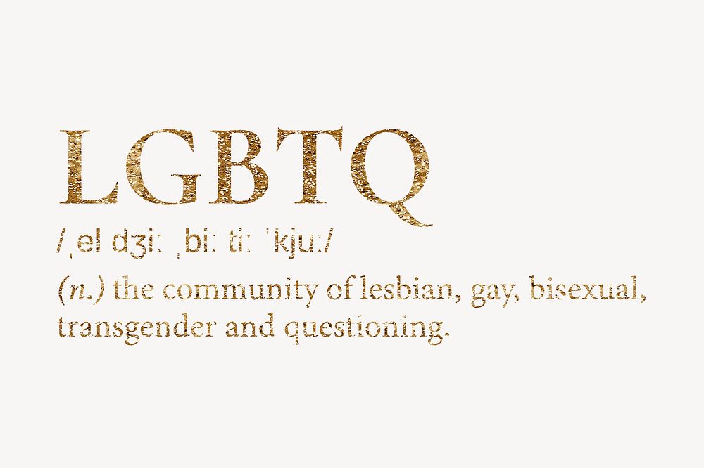 LGBTQ definition, gold dictionary word | Free Photo - rawpixel
