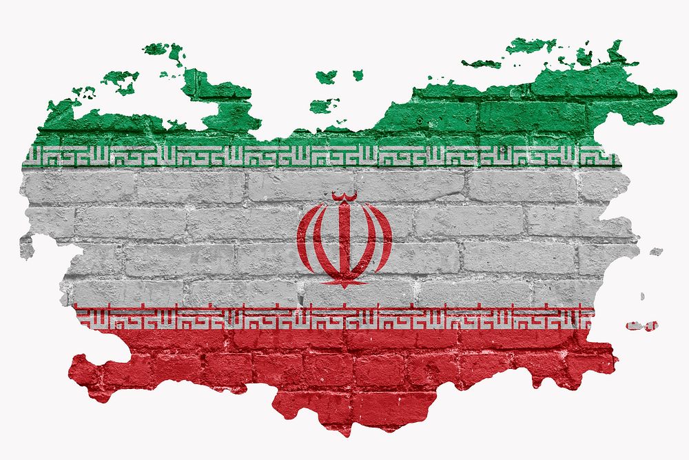 Iran's flag, brick wall texture, | Free Photo - rawpixel