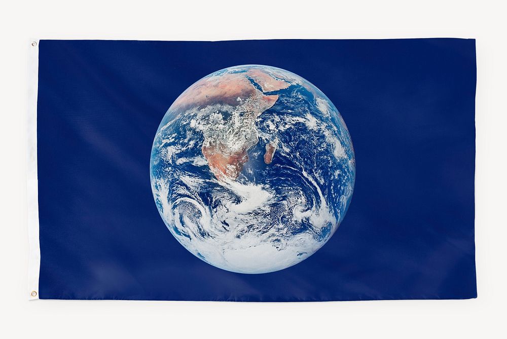 Earth, blue flag graphic design | Free Photo - rawpixel