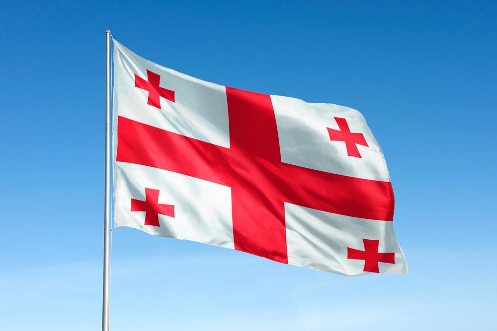 Waving Georgia flag, national symbol, | Free Photo - rawpixel