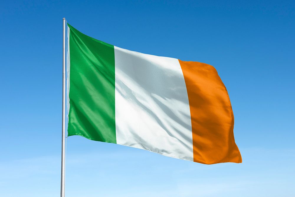Waving Irish flag, national symbol, | Free Photo - rawpixel