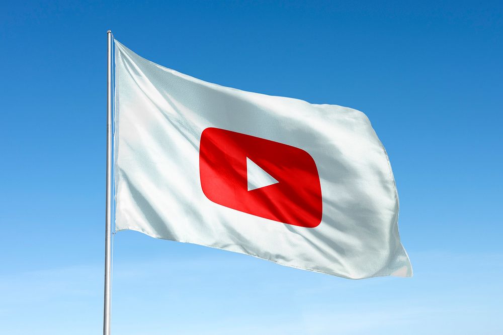 Youtube icon flag, social media. | Free Photo - rawpixel