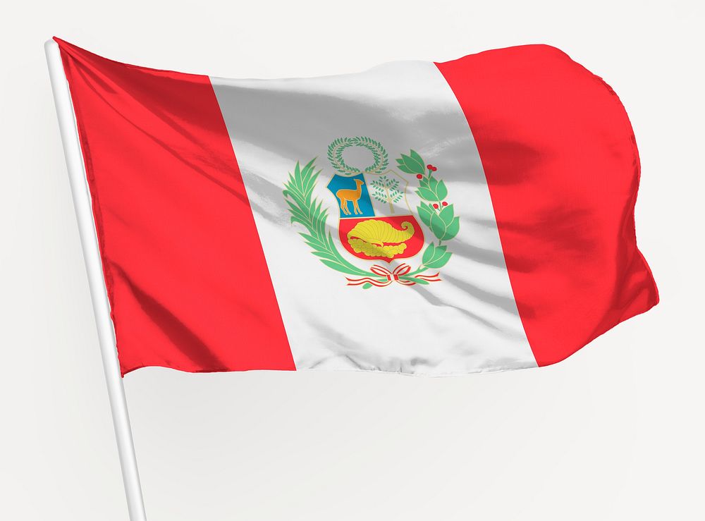 Waving Peru flag, national symbol | Free Photo - rawpixel
