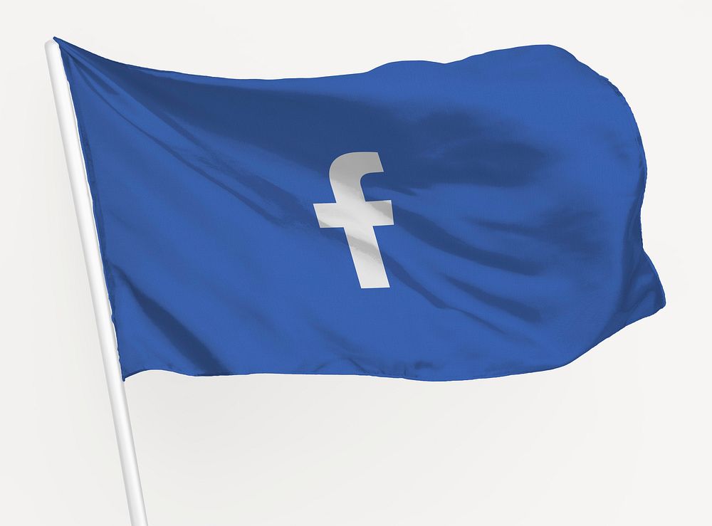 Facebook icon flag, social media. | Free Photo - rawpixel