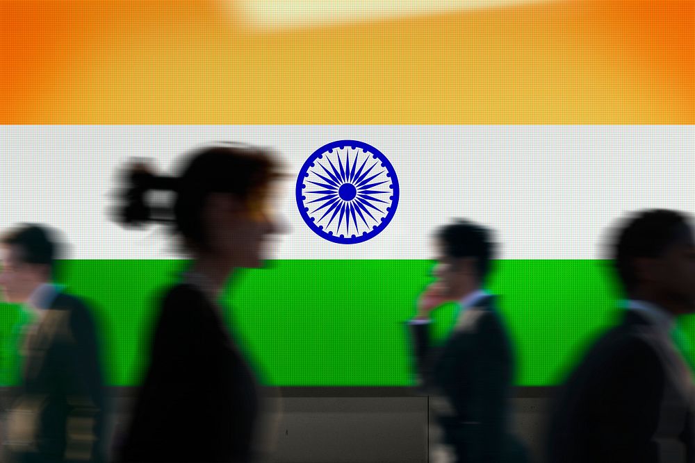 India flag led screen, silhouette | Free Photo - rawpixel