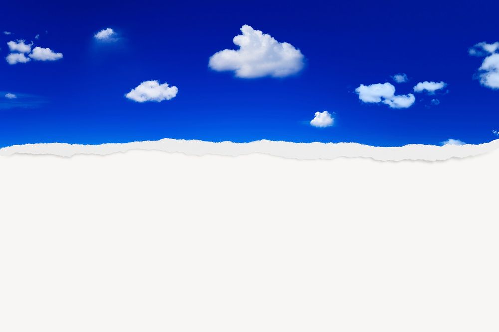 Blue sky background, ripped paper | Premium Photo - rawpixel