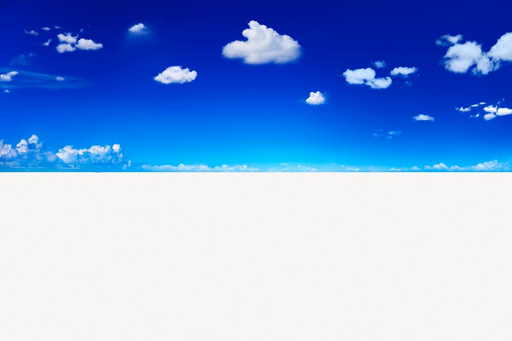 Blue sky background, nature border | Premium Photo - rawpixel