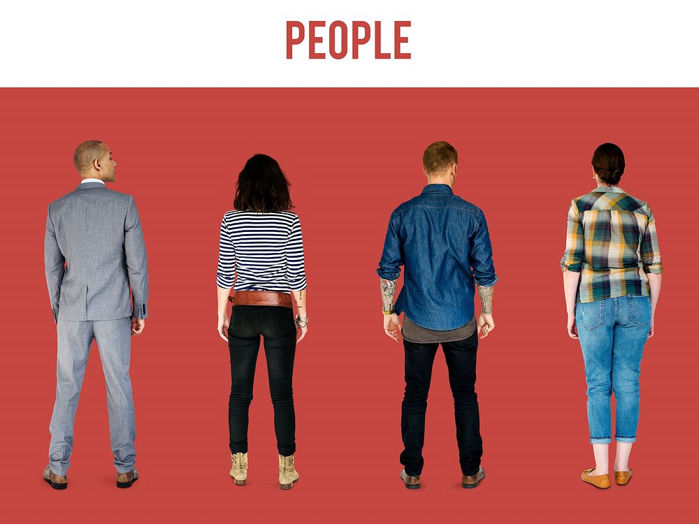 Group Diverse People Turn Back | Premium Photo - rawpixel