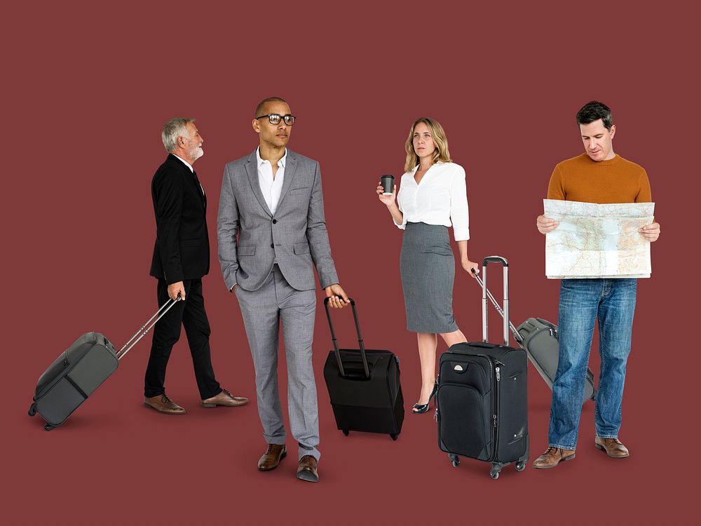 Diversity People Travel Luggage Studio | Photo - rawpixel