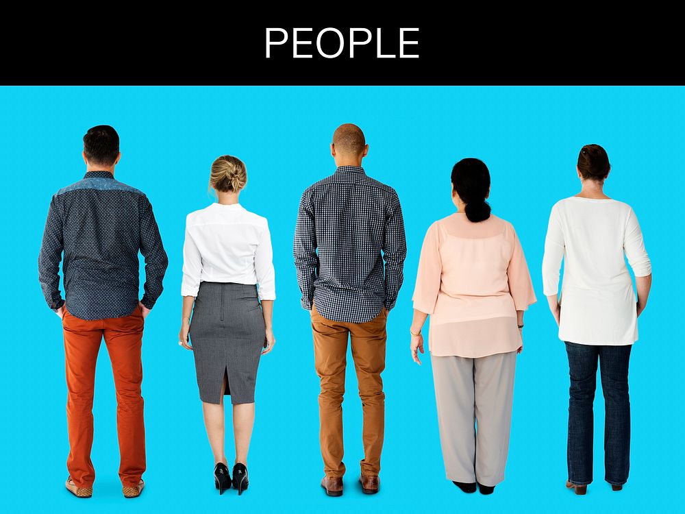 Group Diverse People Turn Back | Premium Photo - rawpixel