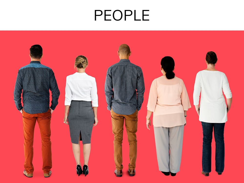 Group Diverse People Turn Back | Premium Photo - rawpixel