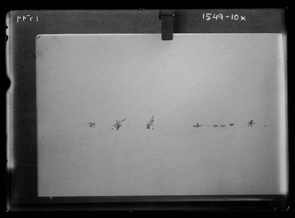 Eskimo hunting scene Arnold Genthe | Free Photo - rawpixel