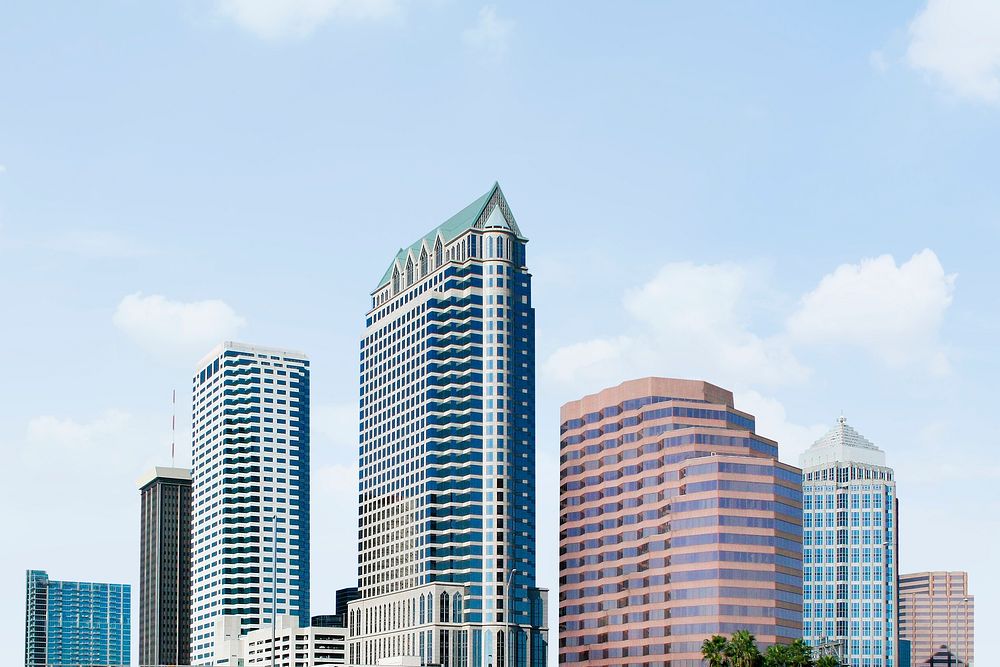 Modern city skyline, office buildings | Free Photo - rawpixel