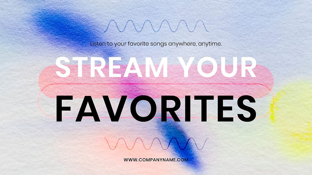 Music streaming colorful template vector | Premium Vector Template ...