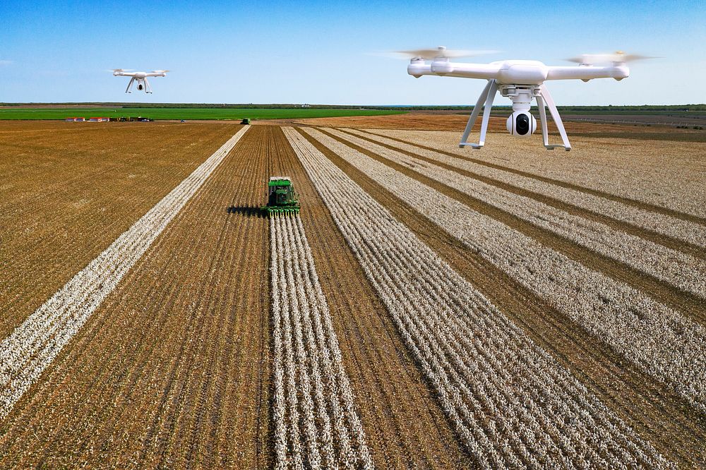 Smart farming, agricultural drone technology | Free Photo - rawpixel