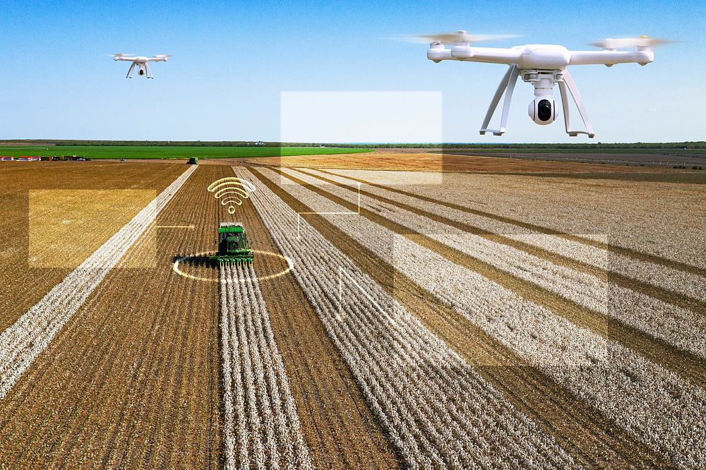 Precision agriculture, smart drone, farming | Free Photo - rawpixel