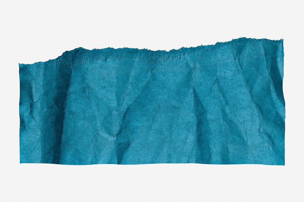 Torn teal paper, journal collage | Free Photo - rawpixel
