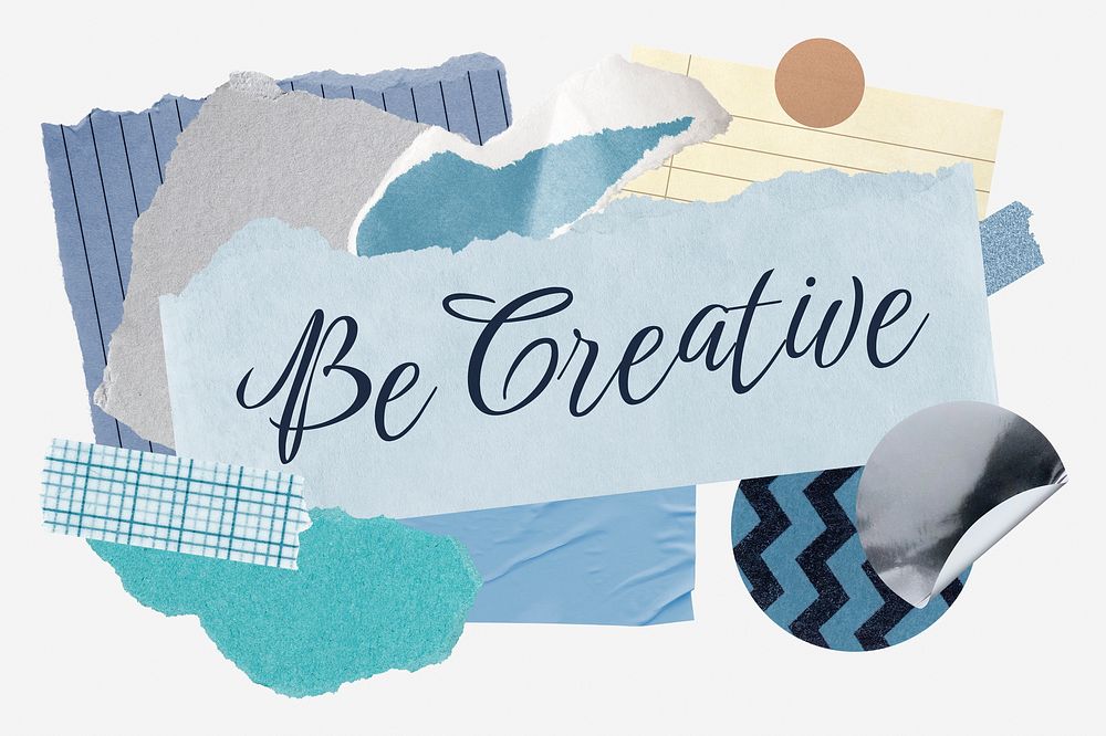 Be creative word typography, aesthetic | Free Photo - rawpixel